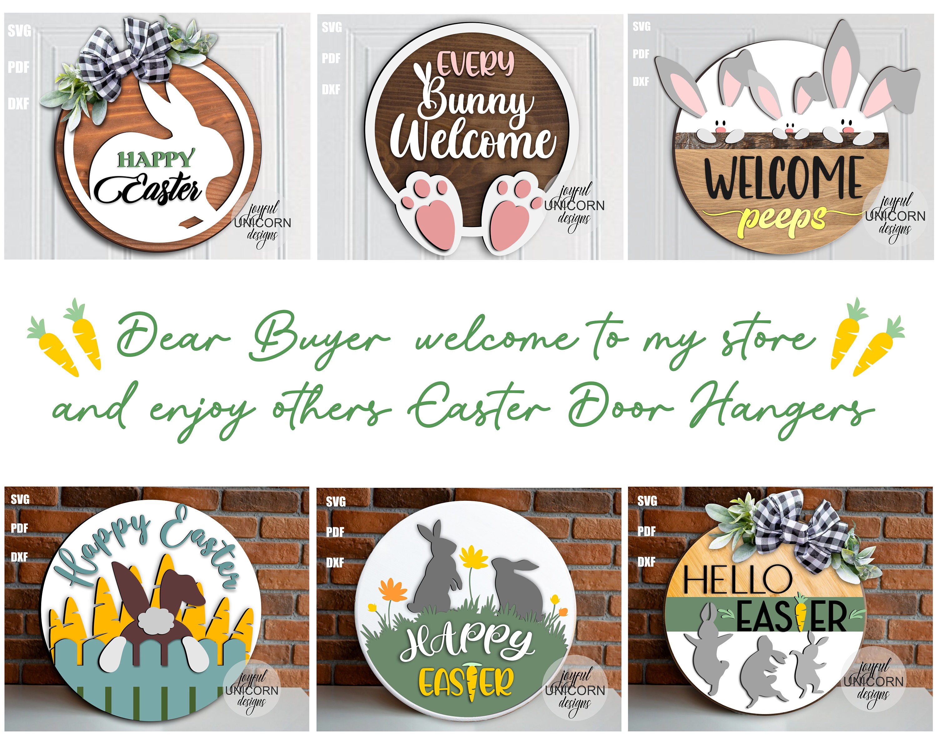 Every Bunny Welcome Sign SVG Easter Bunny Door Hanger Easter - Etsy