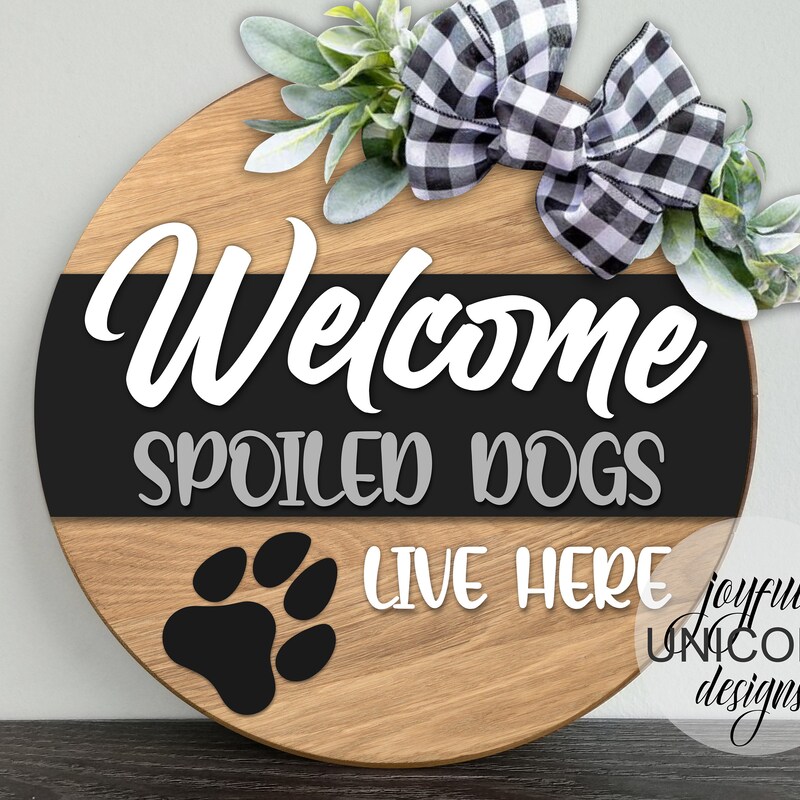 Dog Welcome Sign - Etsy