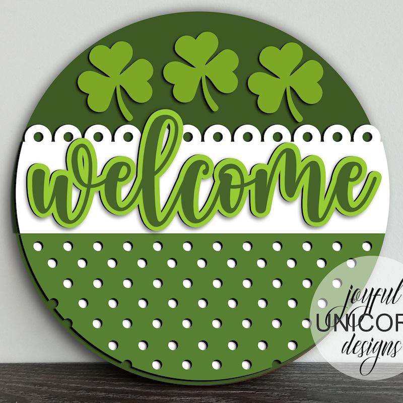 Shamrock Door Hanger - Etsy