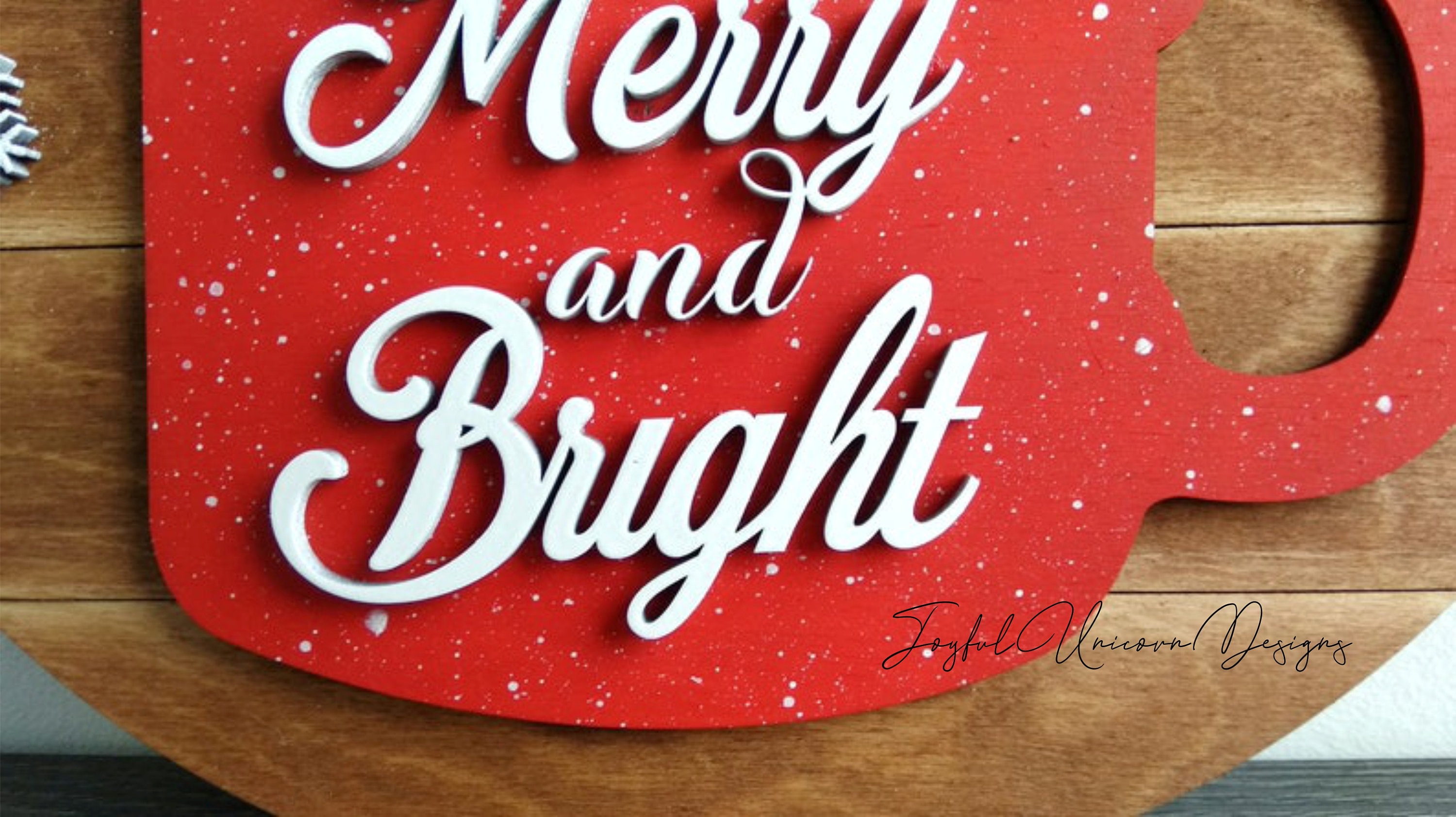 Hot Cocoa Mug Sign SVG Merry and Bright Christmas Sign SVG - Etsy