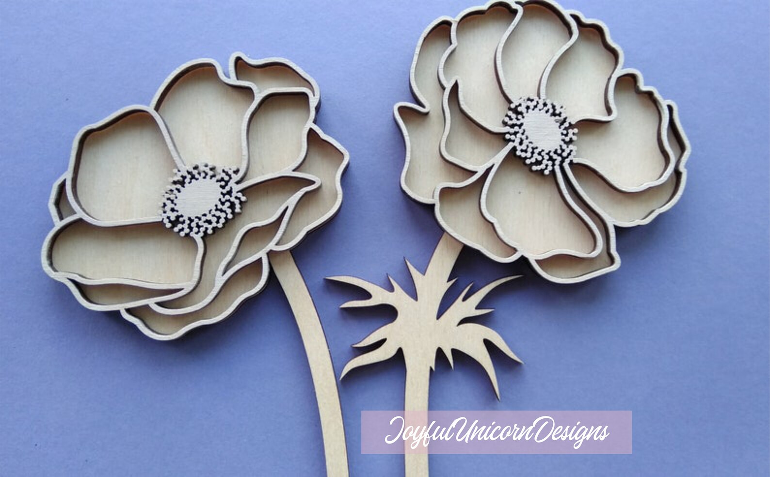 Anemones SVG Anemone Flower SVG Laser Cut Flower SVG - Etsy