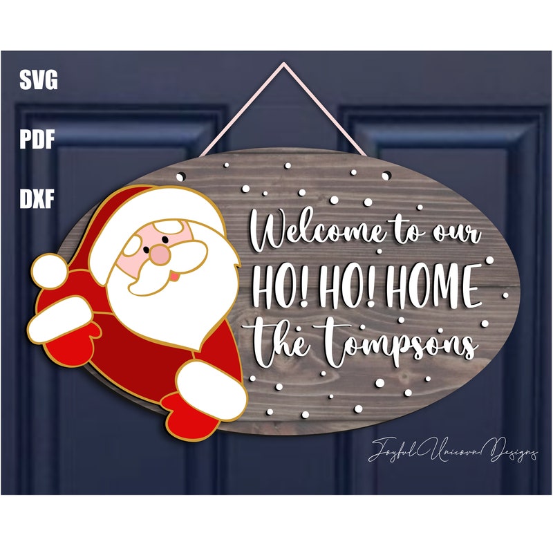Ho Ho Ho Porch Sign - Etsy