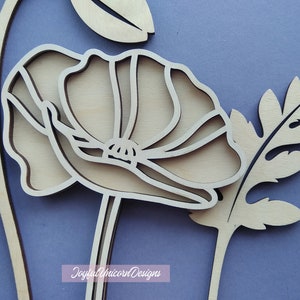 Poppy Flower SVG, Poppy SVG Bundle, Laser Cut Flowers for Cricut and ...