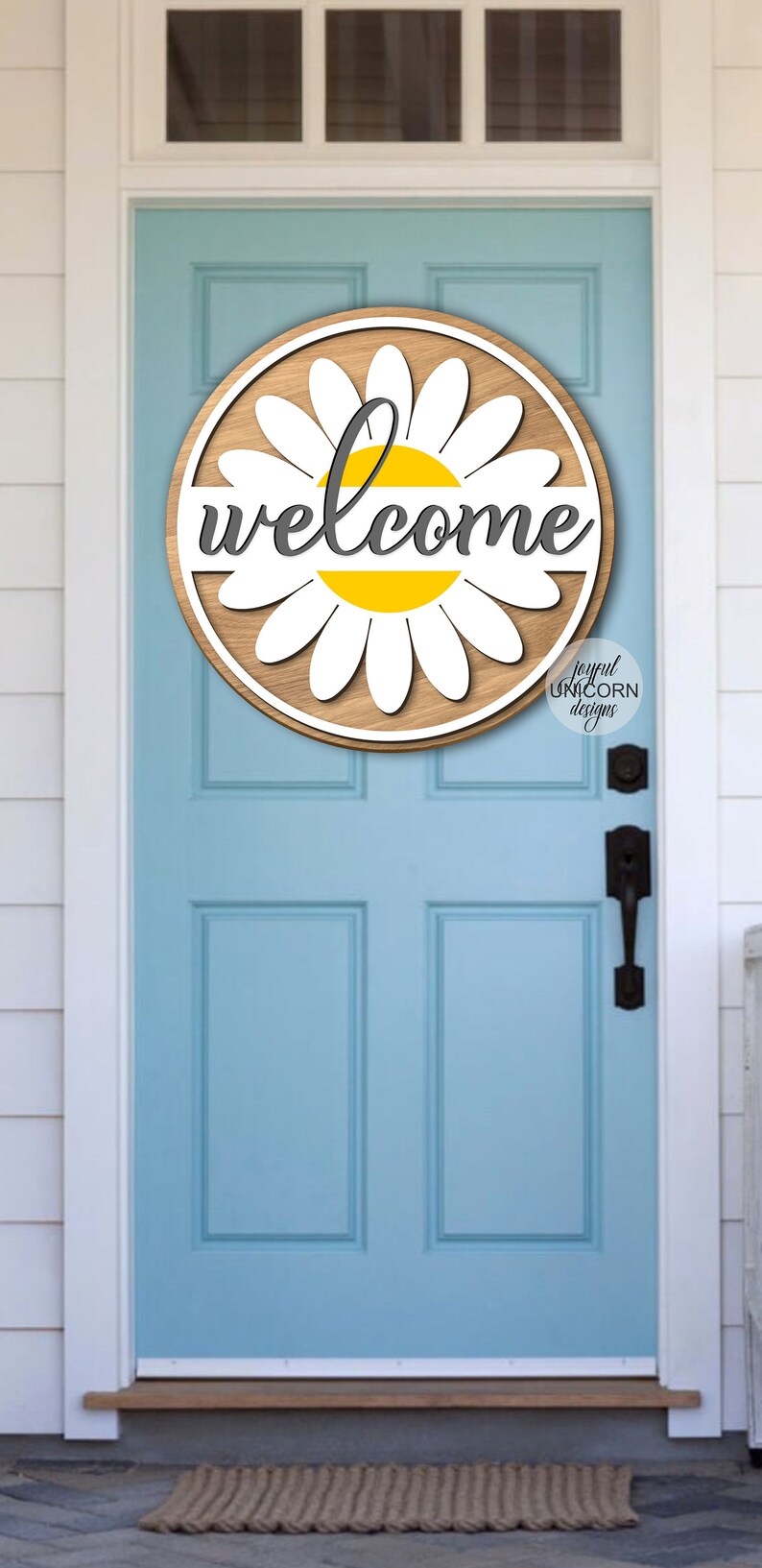 Daisy Welcome Sign SVG Summer Welcome Sign SVG Floral Door - Etsy