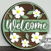 Hello Spring Wood Round Sign SVG, Wildflowers Door Hanger SVG ...