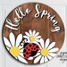 Spring Round Signs SVG Bundle, Spring Door Hanger SVG, Spring Welcome ...
