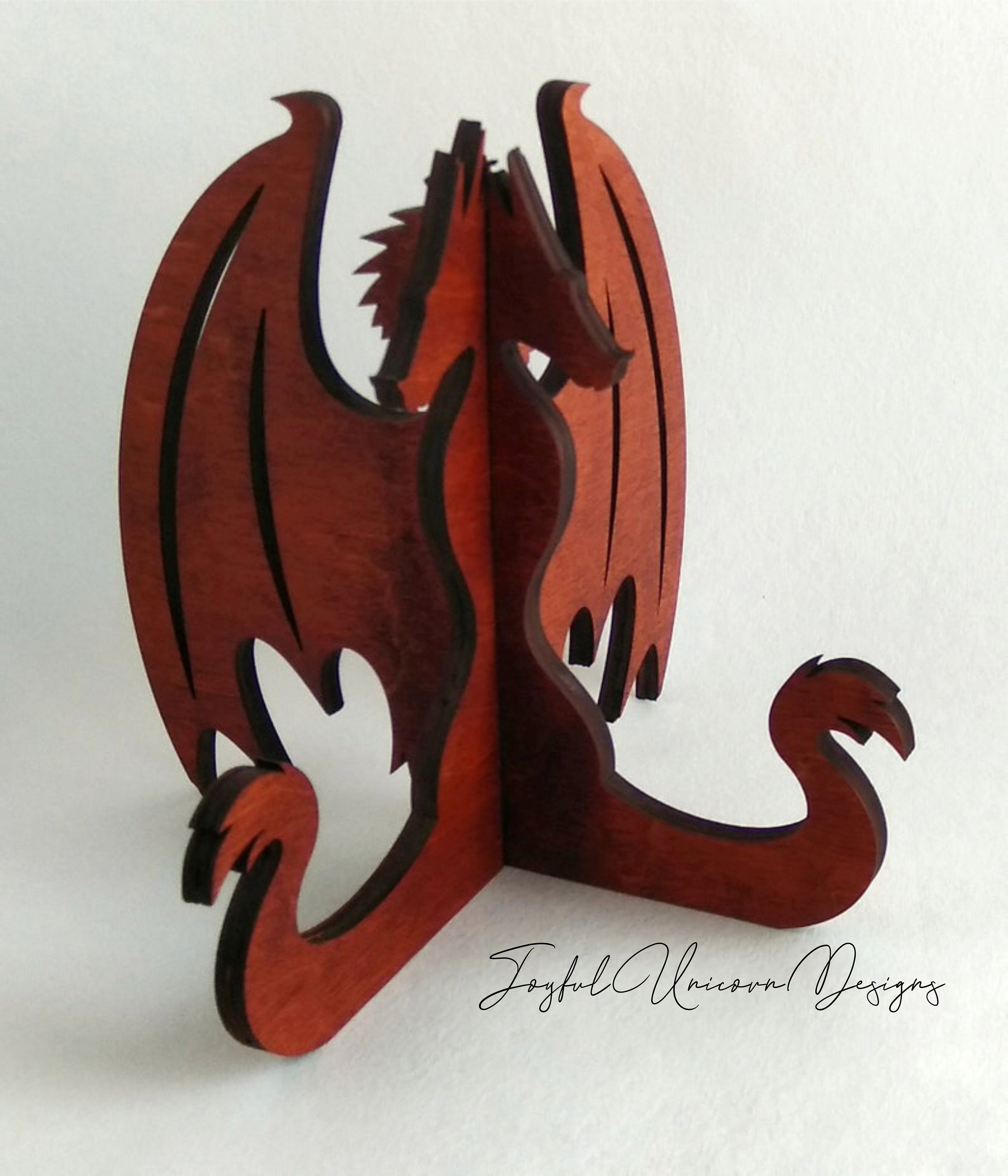 Dragon Easel Stand SVG Glowforge Ready File Laser Cut Easel - Etsy UK