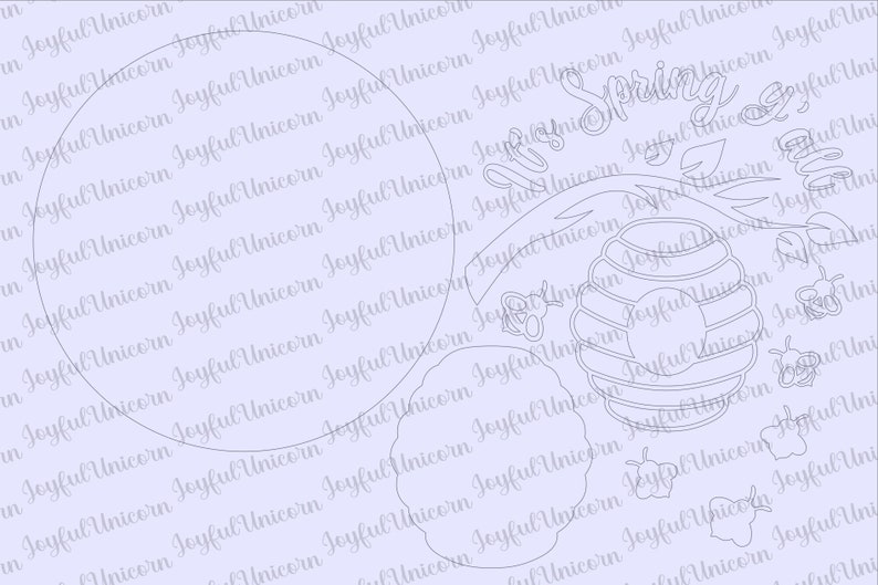 It's Spring Y'all Door Hanger SVG Spring Round Sign - Etsy