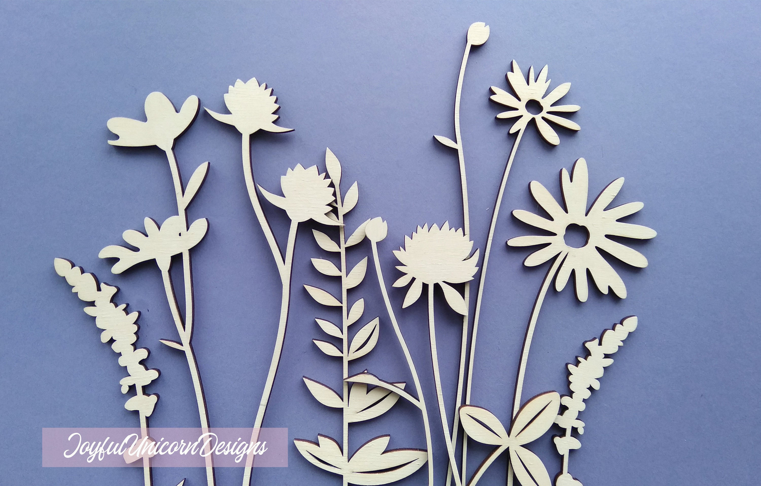 Wildflower SVG Laser Cut Flowers SVG Wood Flowers SVG Laser - Etsy ...