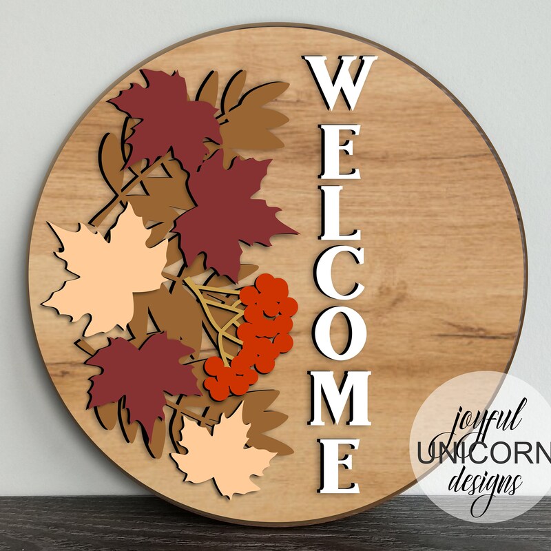 Fall Leaf Sign - Etsy
