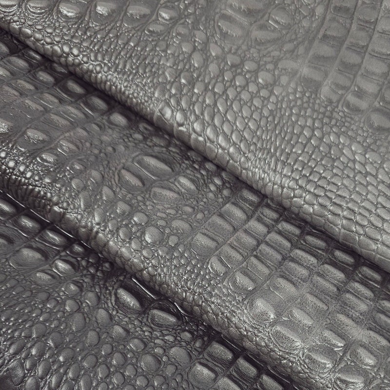 Grey Crocodile Leather - Etsy