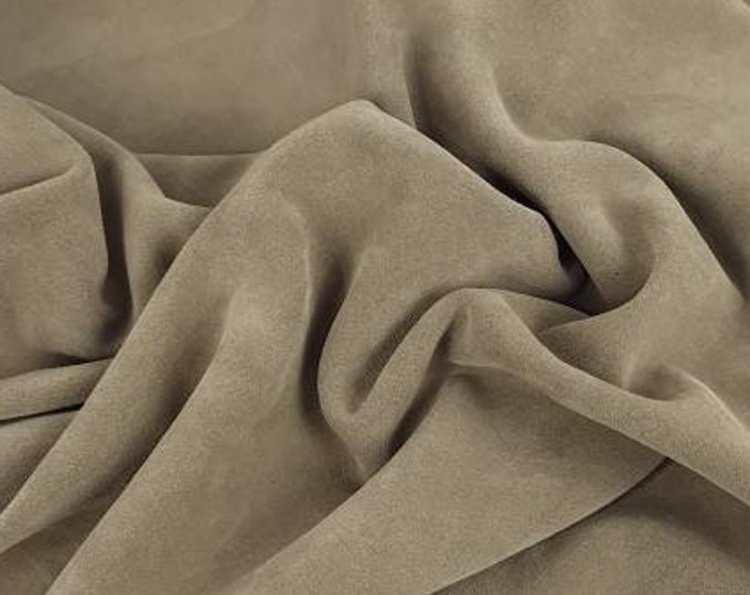 Greige Lux Soft Suede Leather - Etsy