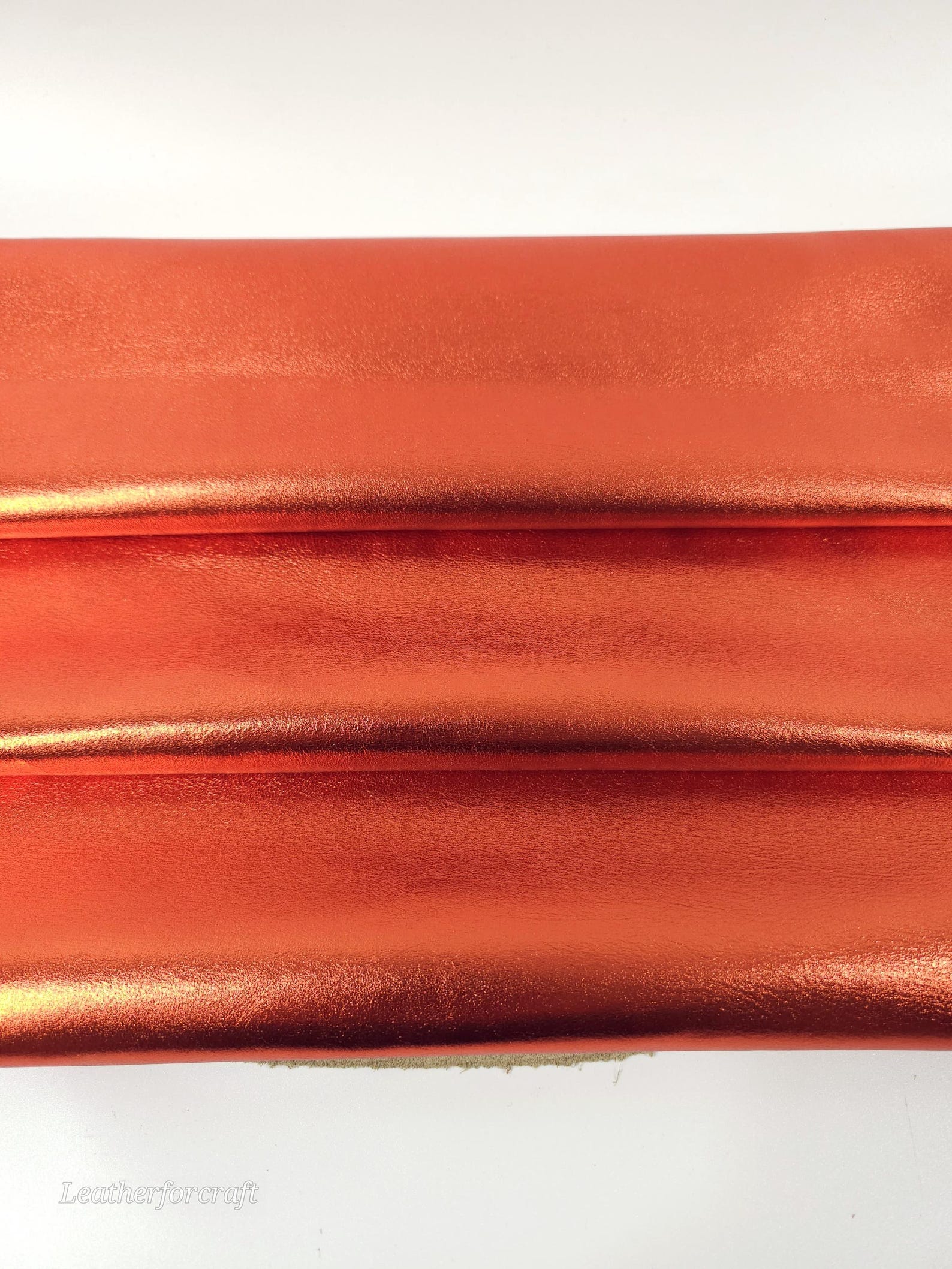 Orange 9044 Laminado Metallic Luxurious Calf Soft Leather - Etsy