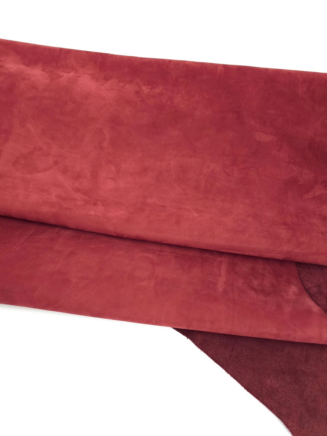 Brick Red Soft Nubuck Leather (200 Sqfeet) - Etsy