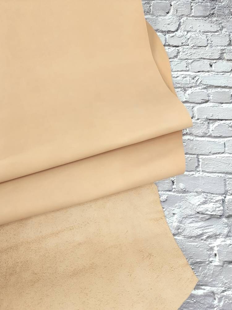 Full Vegetable Veg Tanned Natural Tan Cow Leather - Etsy