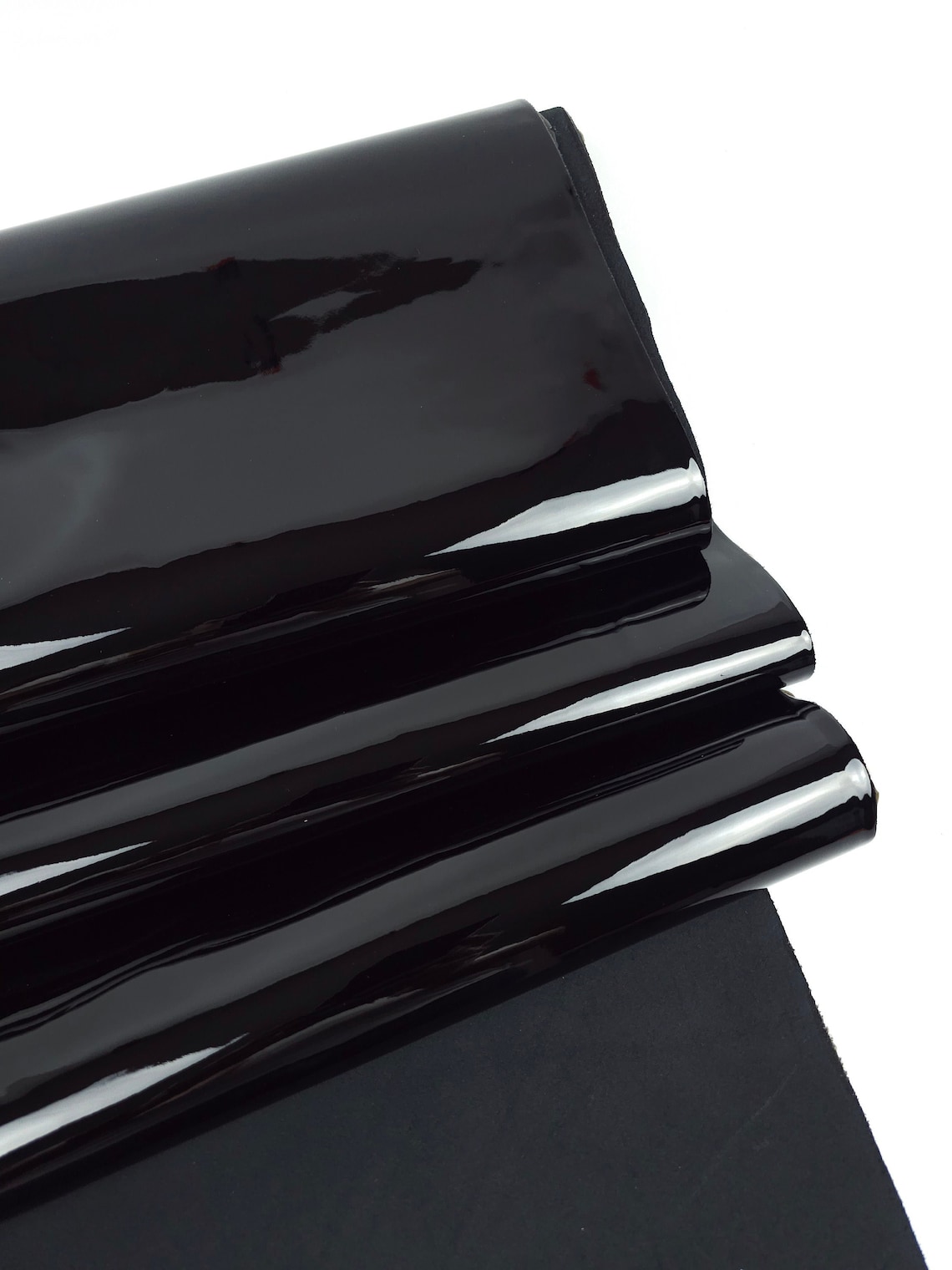 Black Soft Premium Patent Varnished Leather - Etsy