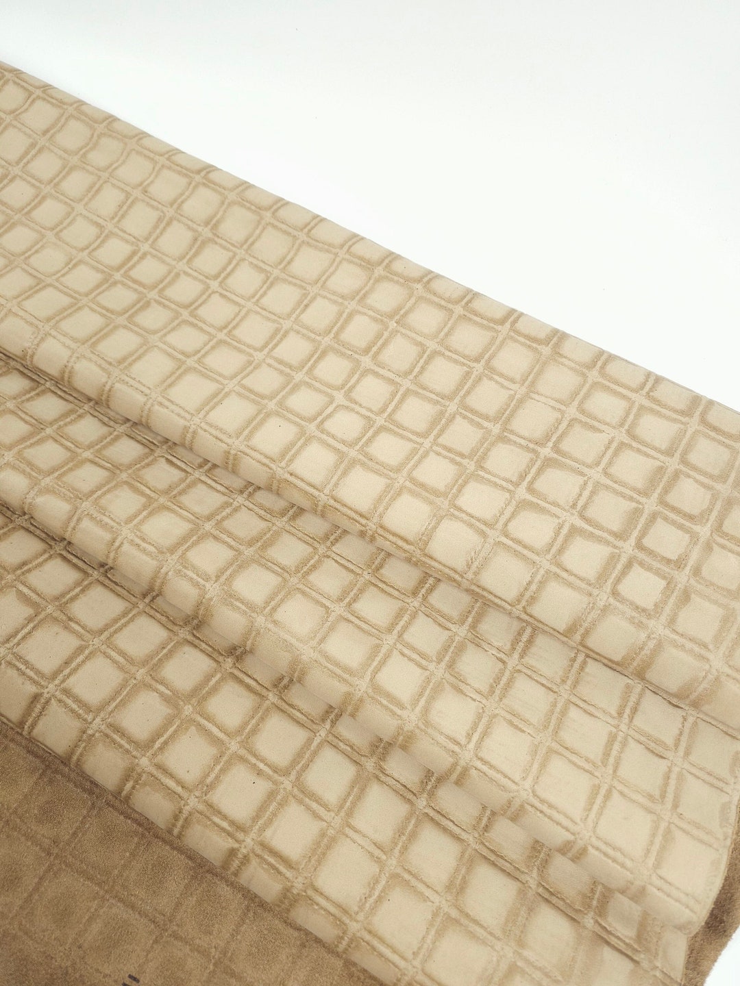 Creme Brulee Quilted Embossed Premium Texture Leather - Etsy