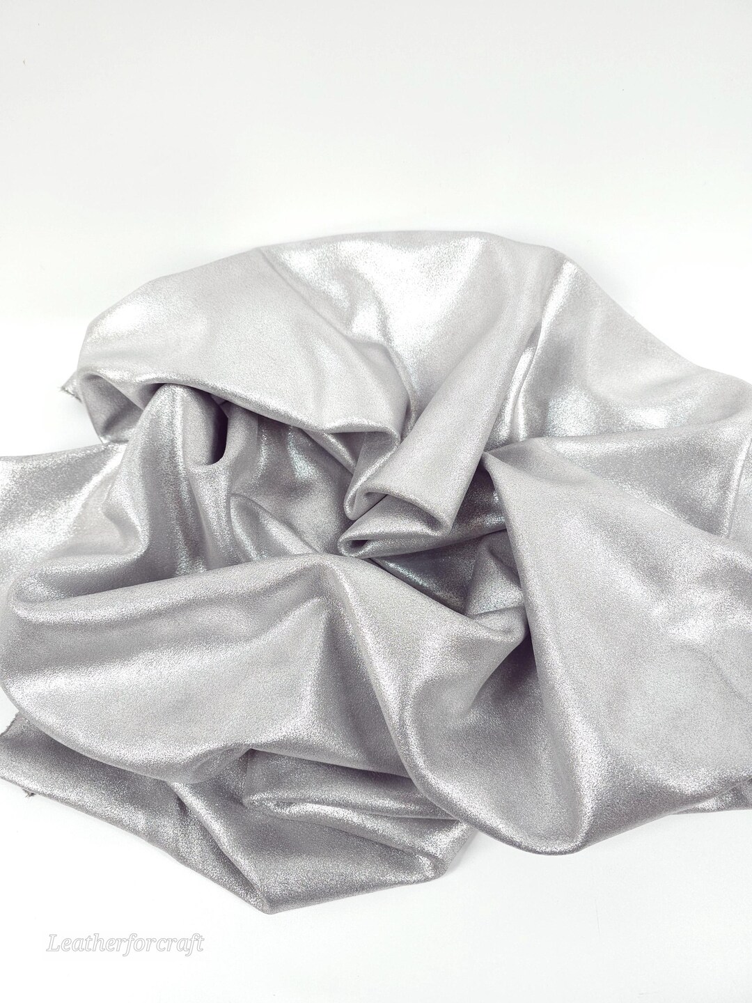 Silver Simba Suede Glitter Leather - Etsy