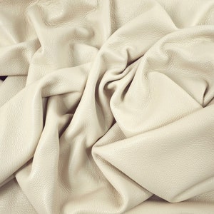 Limestone Caribe Embossed Shine Full Grain Soft Pebble Leather - Etsy