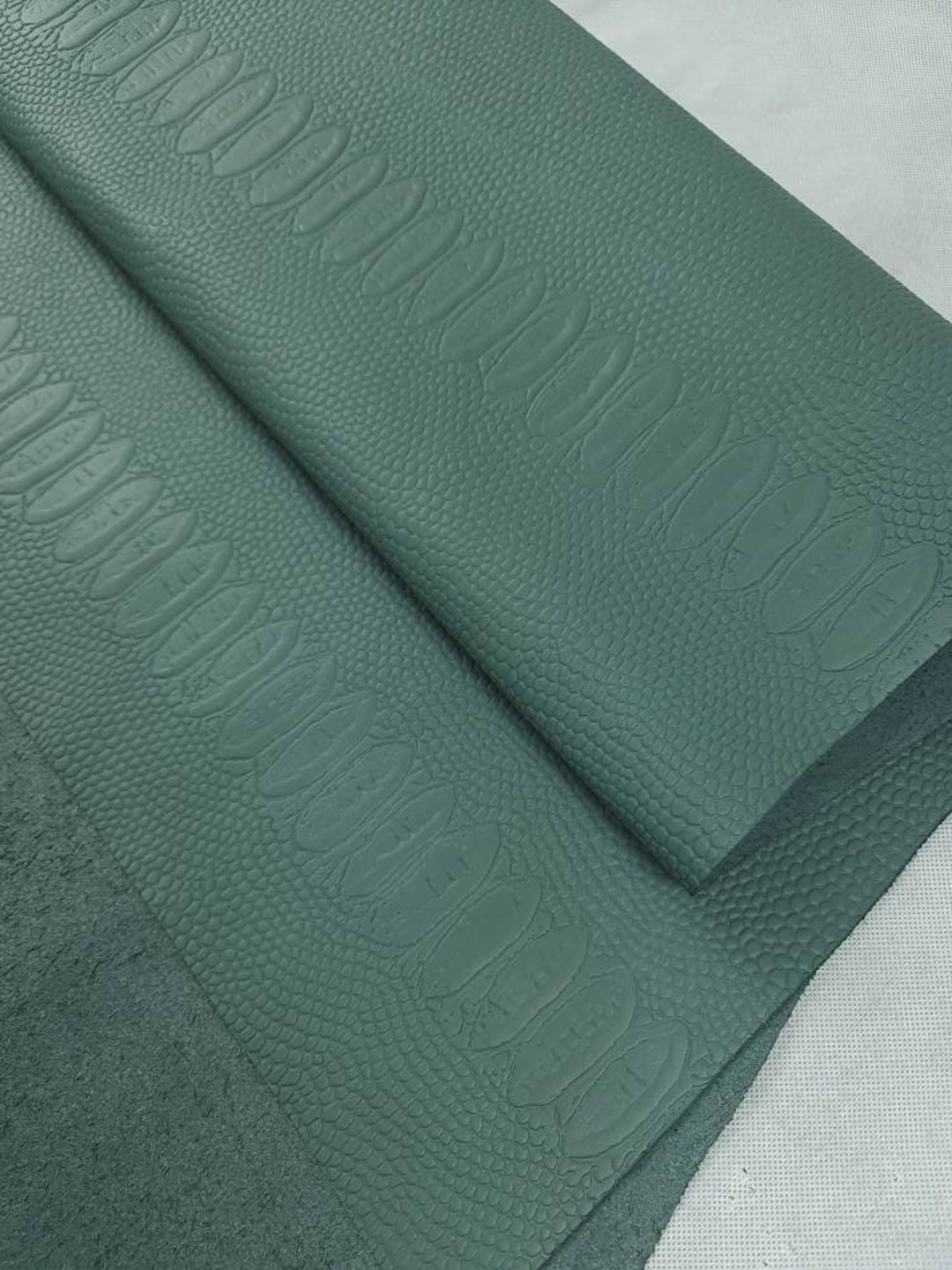 Green Lake Snake Leather Embossed Amazing Relief 0Z 1904 - Etsy