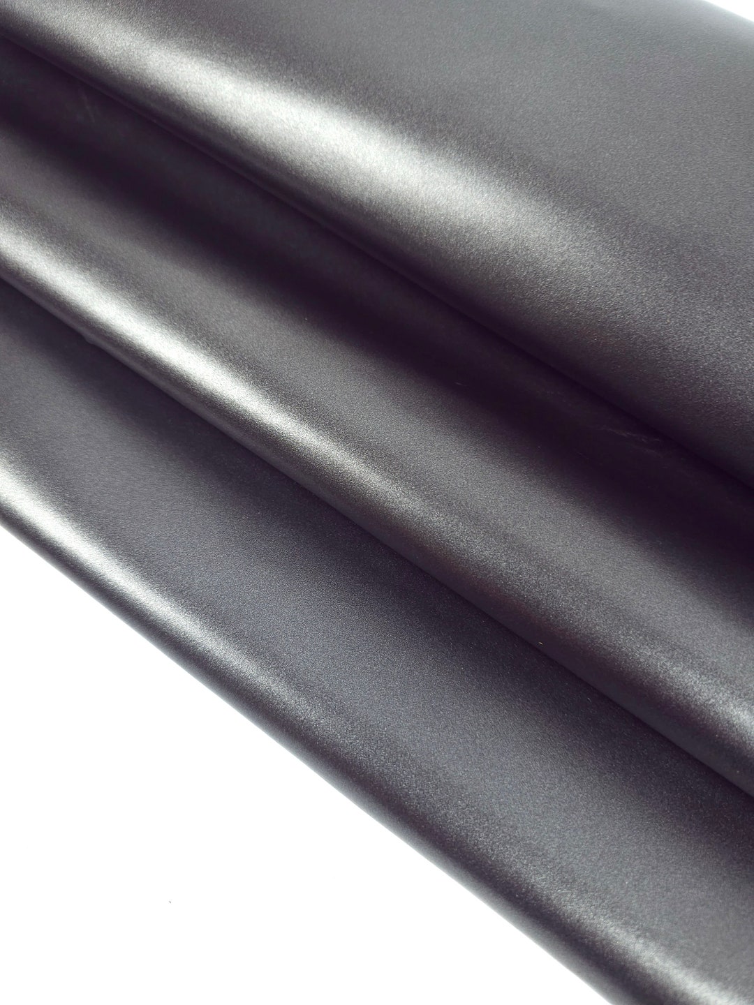 Eden Lux Calf Grey Full Grain Metallic Leather - Etsy