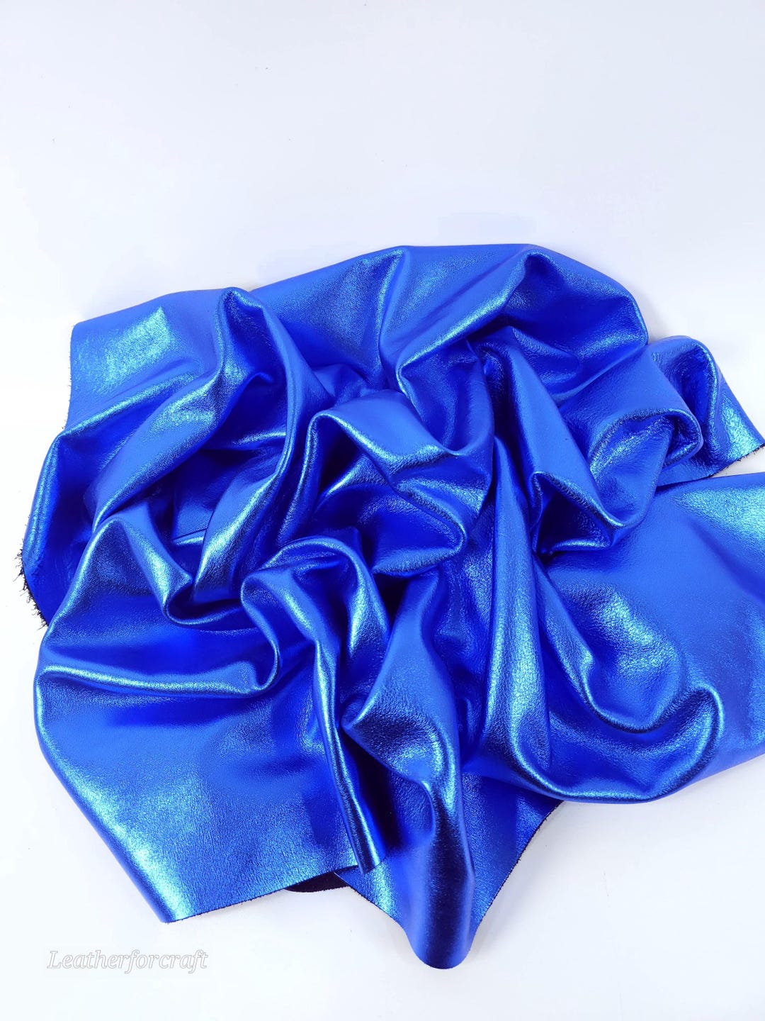 Eletric Blue 9075 Laminado Metallic Luxurious Calf Soft Leather - Etsy