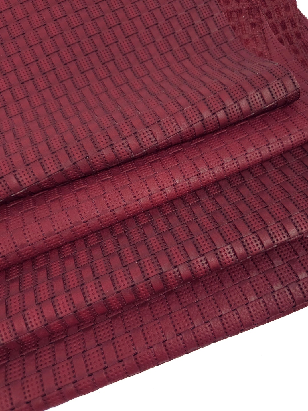 Zinfandel Akra Embossed Premium Texture Leather - Etsy