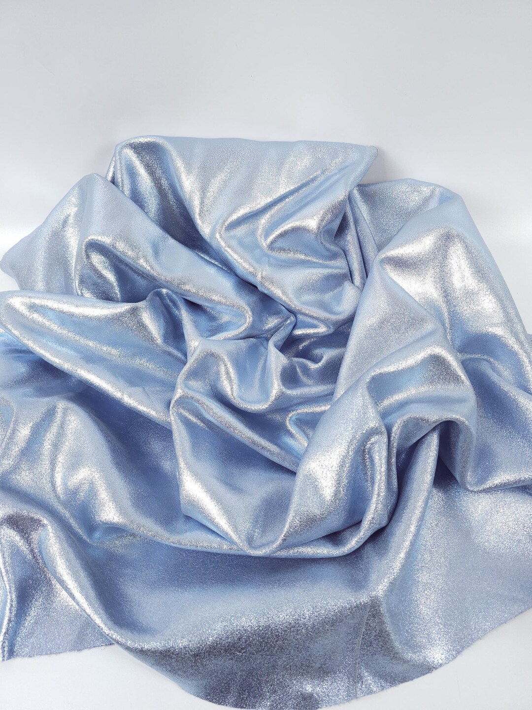 Light Blue Simba Suede Glitter Leather - Etsy