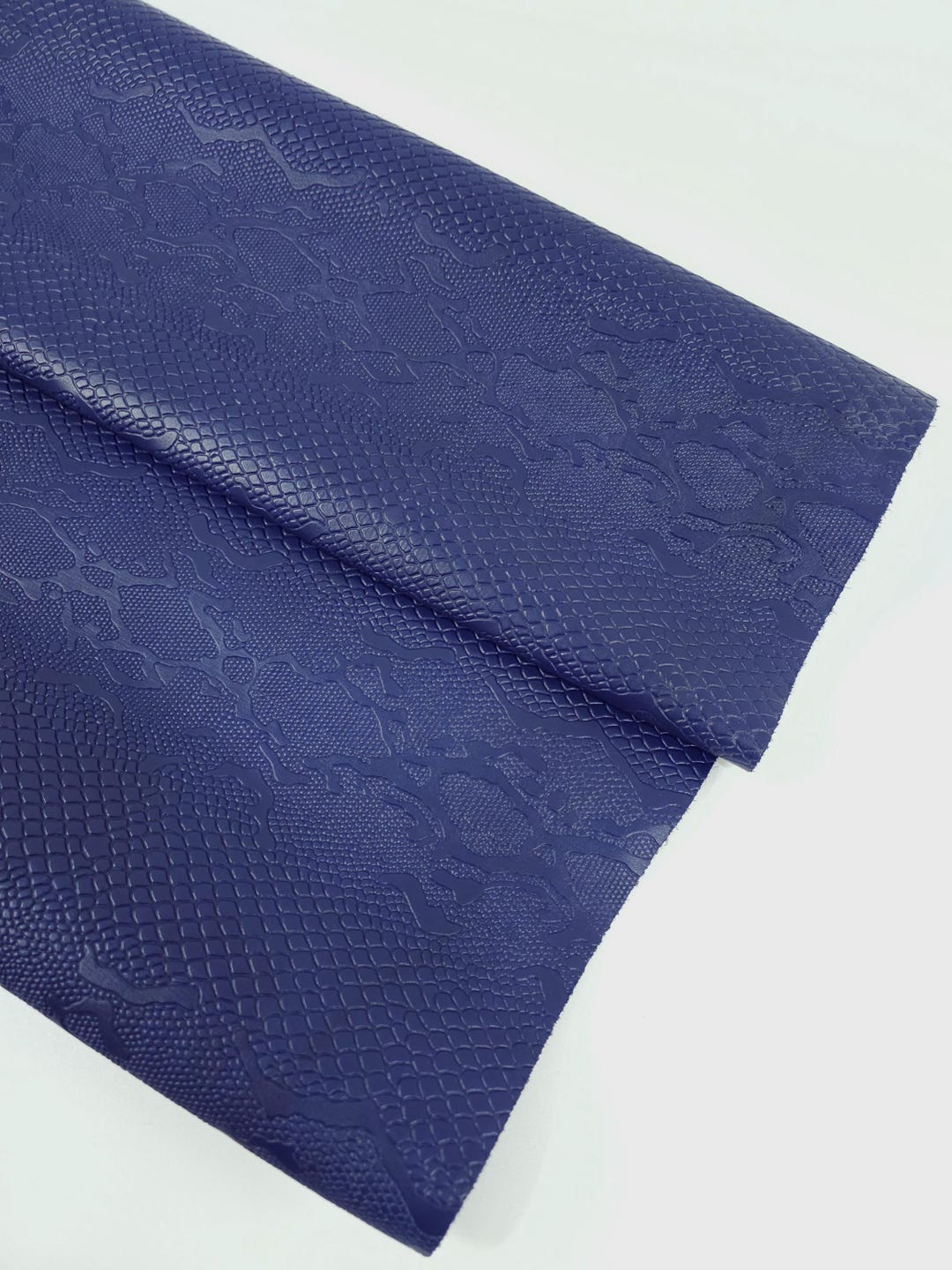 Blue Depths Viper Leather Embossed Texture Amazing Snake Relief LFC - Etsy