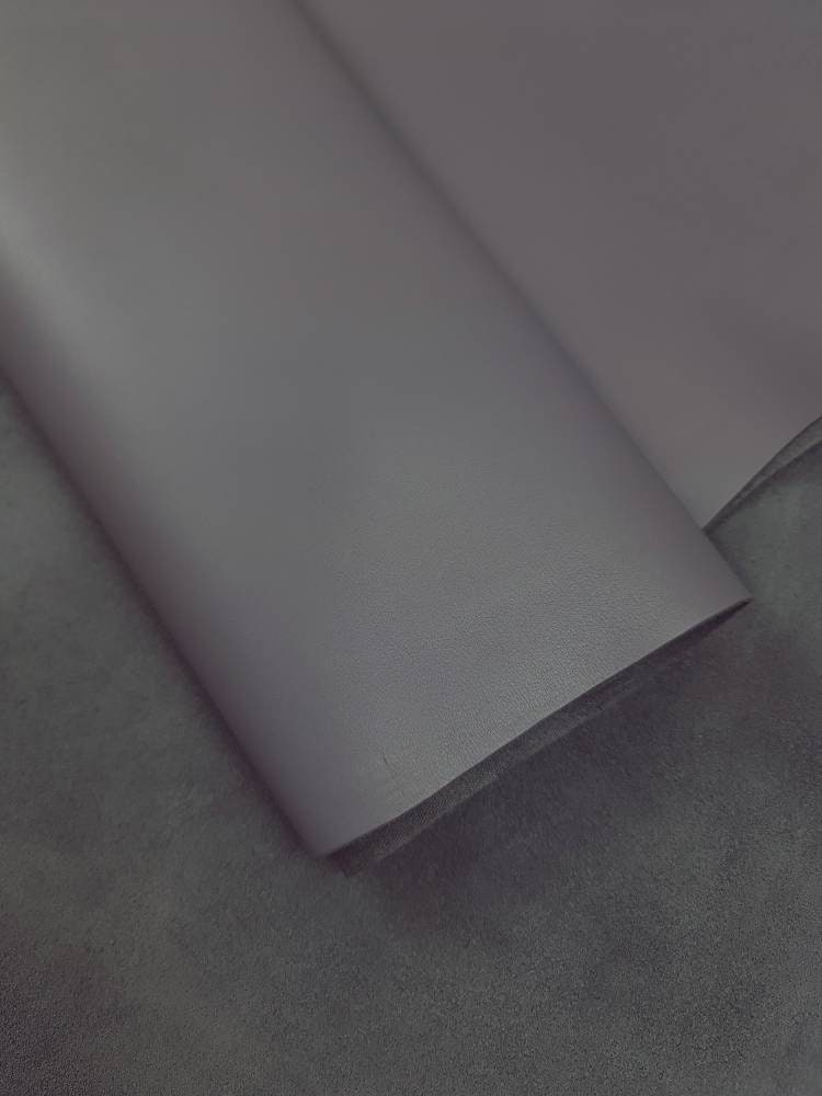 Grey Celeste Natural Full Grain Smooth Spongy Leather - Etsy