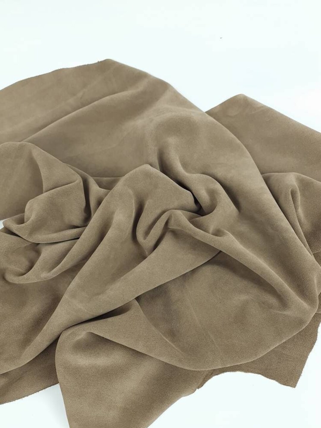 Greige Lux Soft Suede Leather - Etsy