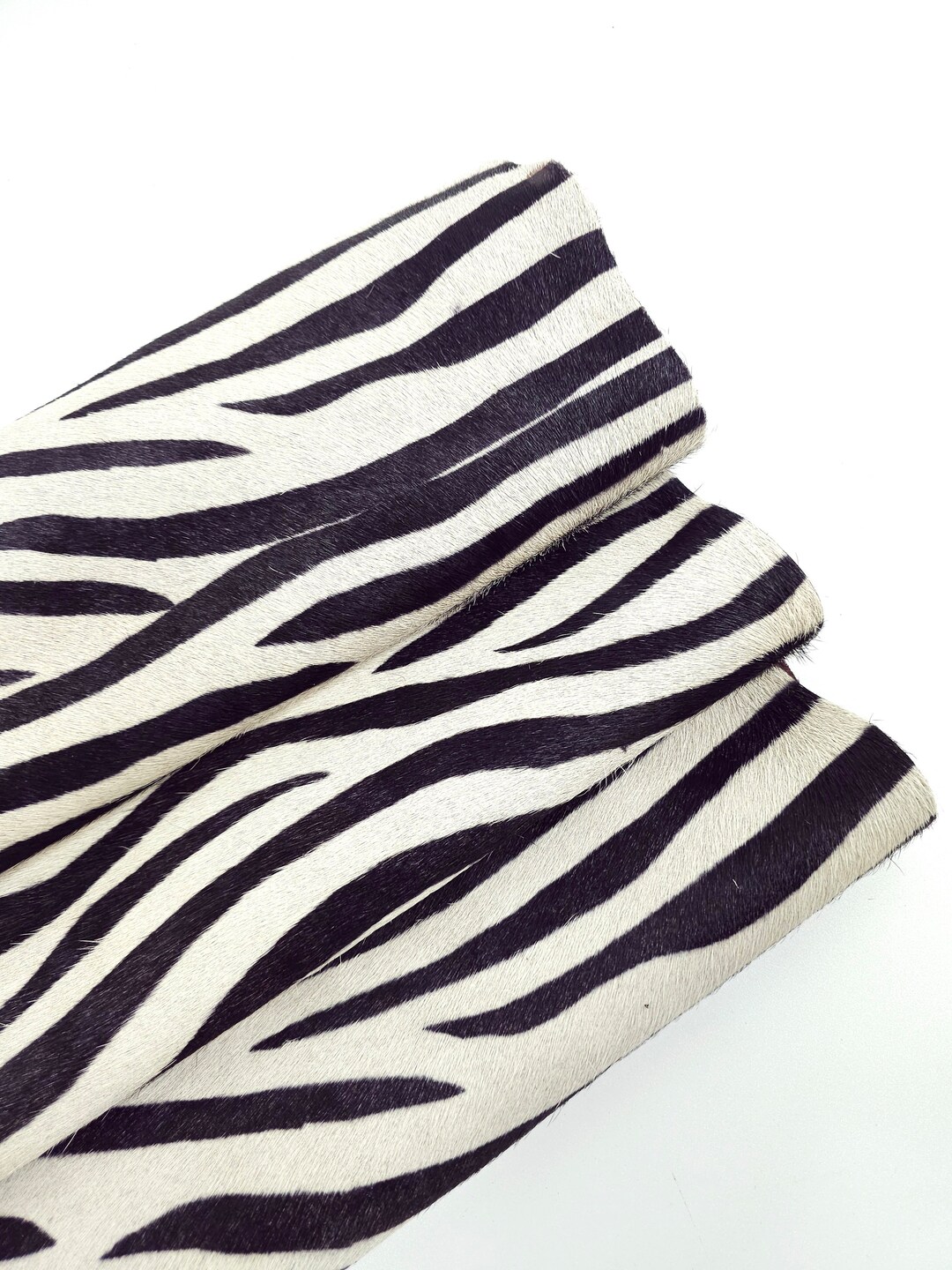 Zebra Cavallino Calfskin Hair on Hide Leather (animal Print) - Etsy