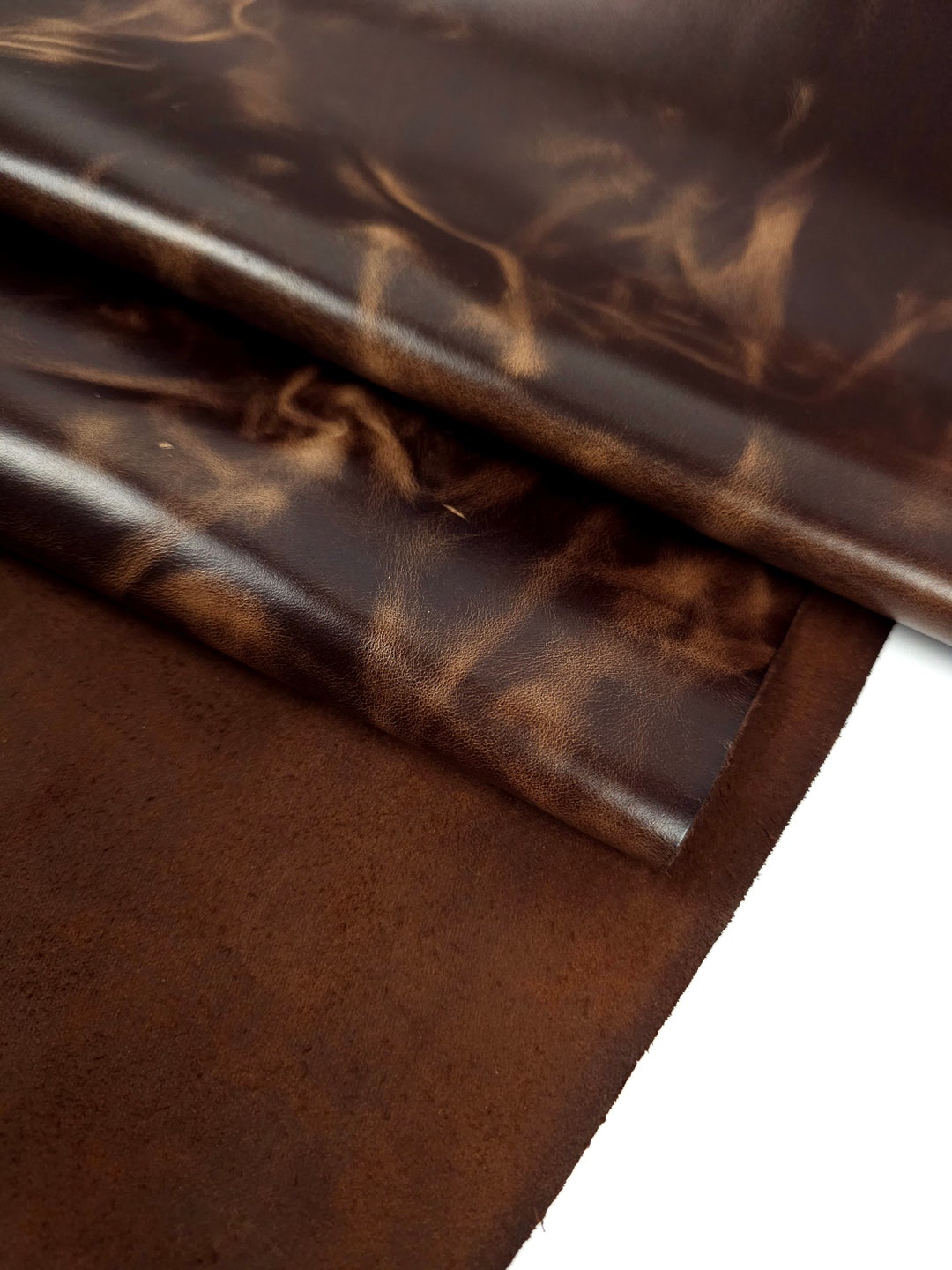 Soft Silt Ciclone Hot Pull up Semi Shine Leather - Etsy