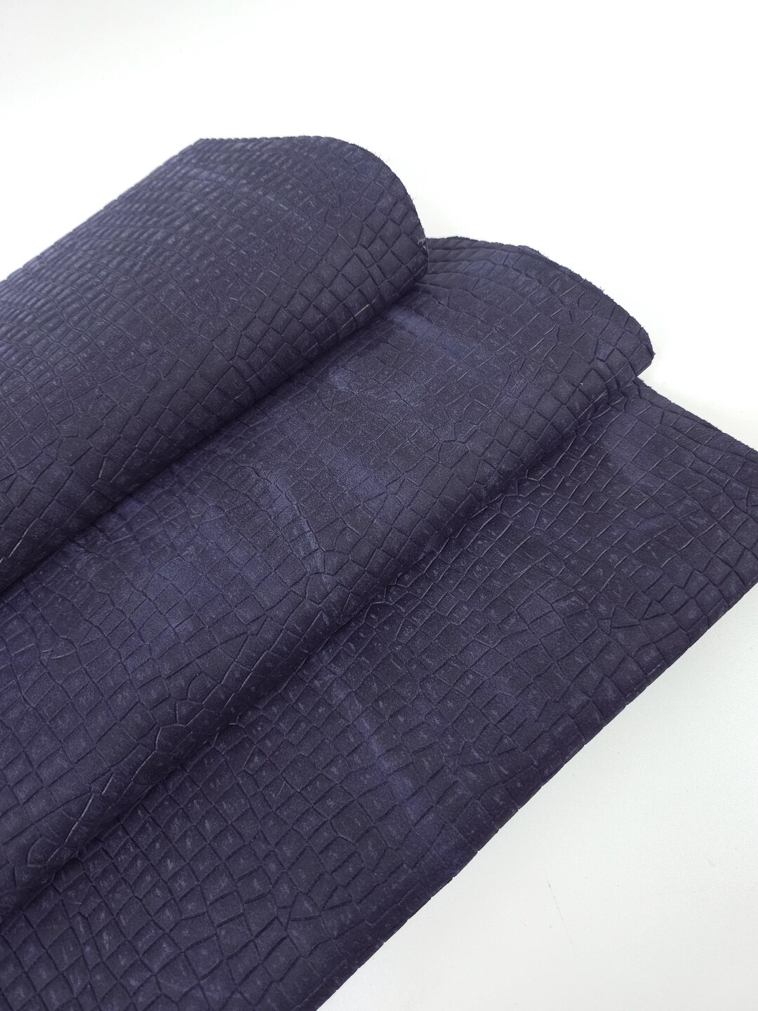 Patriot Blue Crocodile Alligator Leather Texture P62 - Etsy