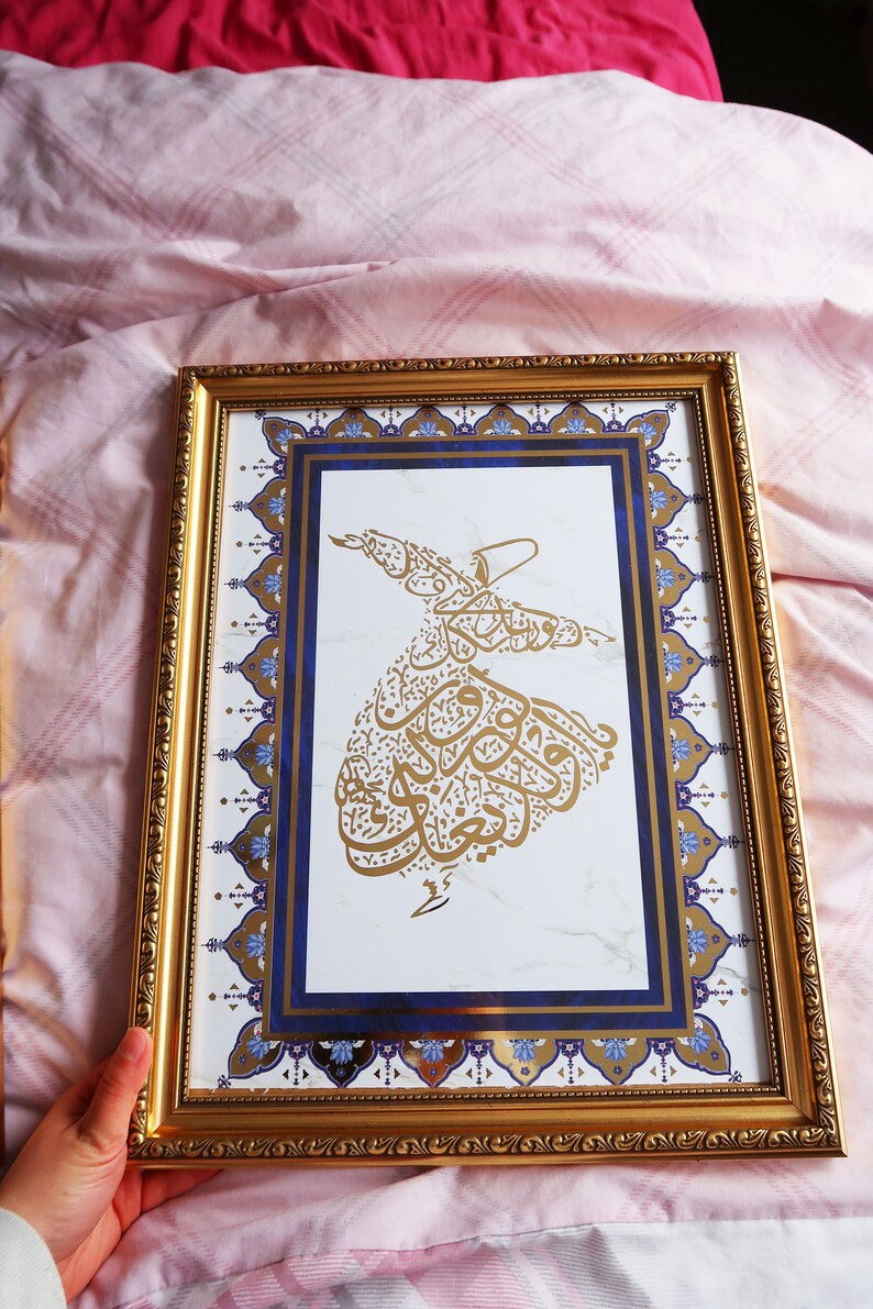 Come - Rumi Poem Arabic Calligraphy Print - A3 Card - Gold Foil With ...