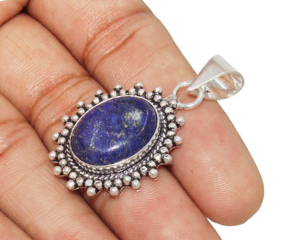 Natural Lapis Lazuli Pendant, Lapis Lazuli Gemstone Designer Pandant ...
