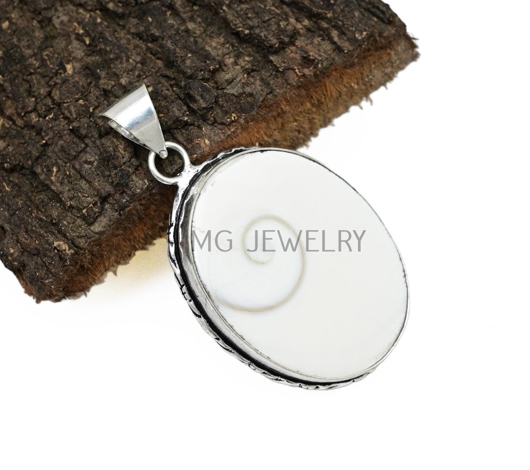 Shiva Eye Shell Pendant, Shiva Eye Shell Gemstone Pendant, Vintage ...