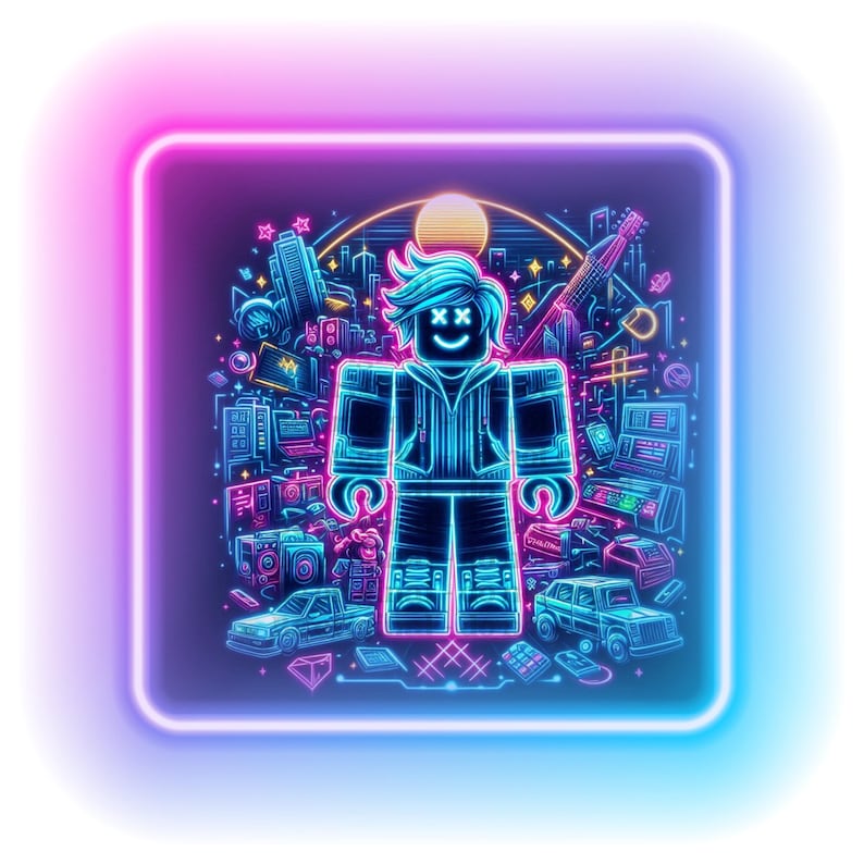 Roblox Neon PNG Bundle, Gaming Clipart (digital Download) - Etsy