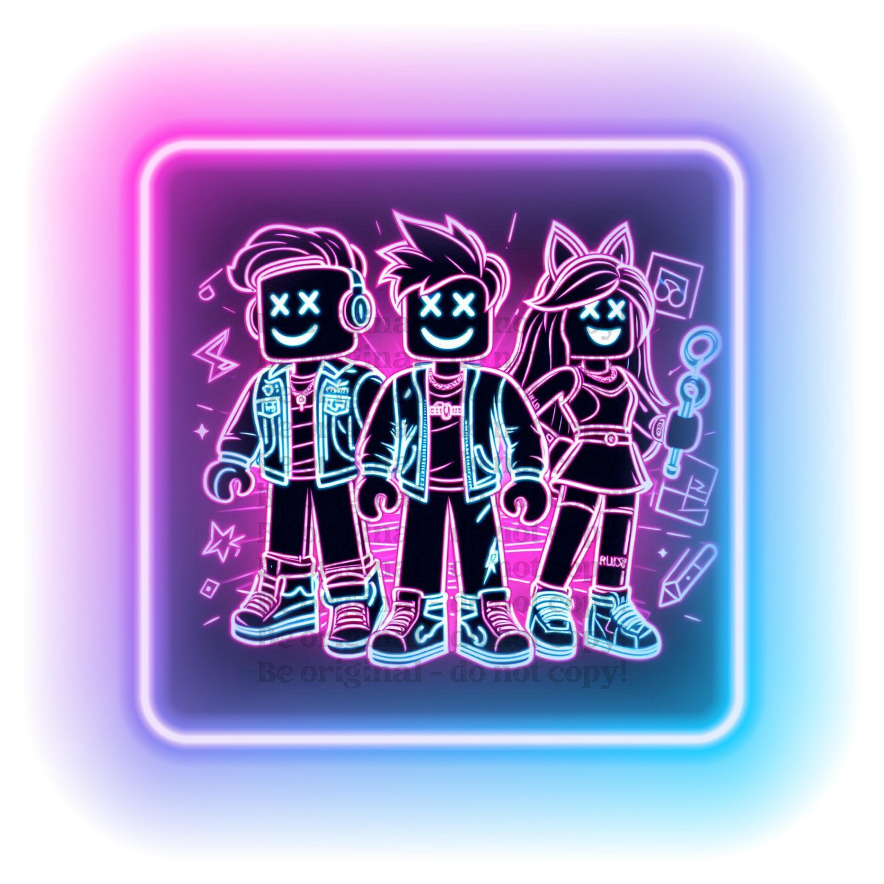 Roblox Neon PNG Bundle, Gaming Clipart (digital Download) - Etsy
