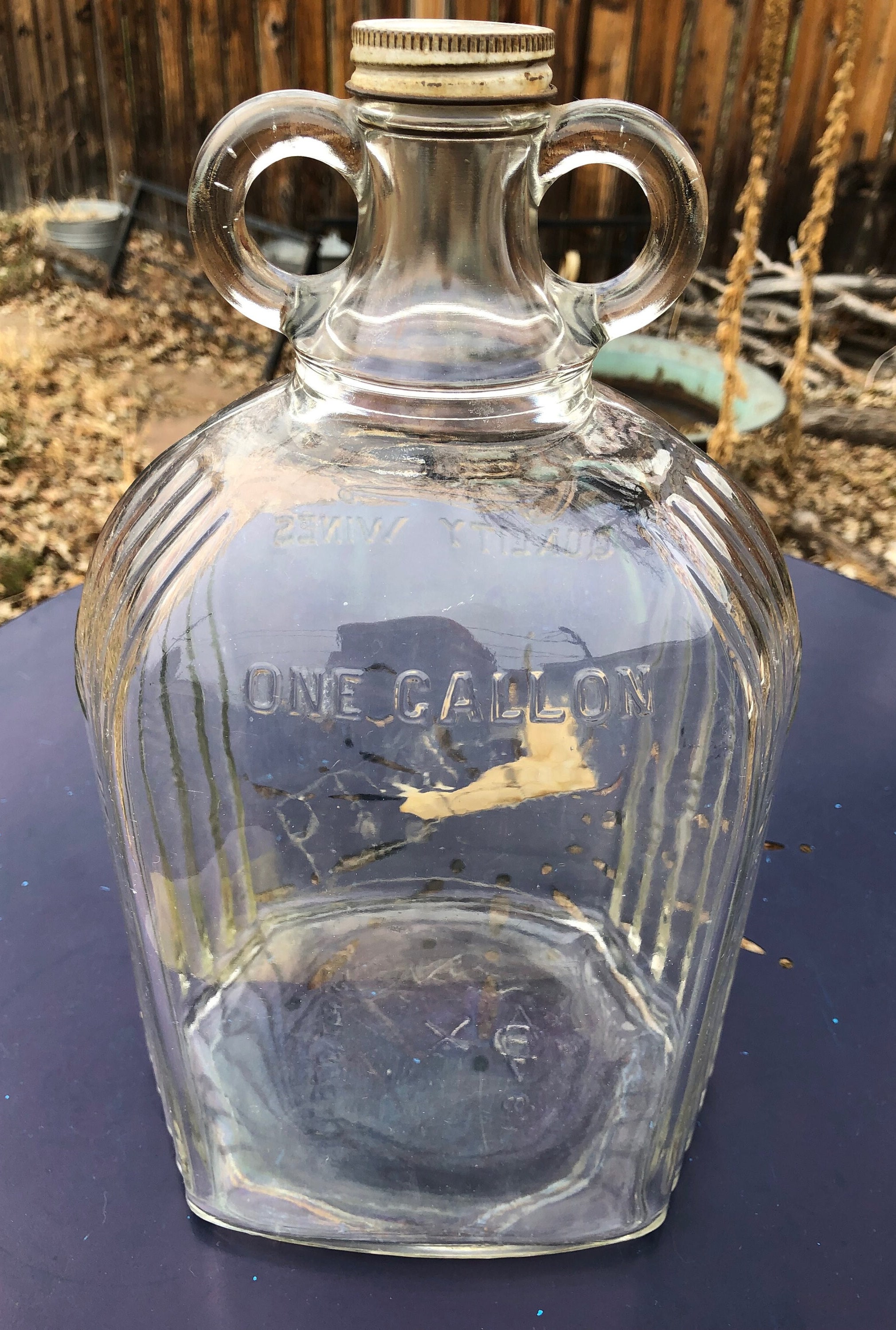 Vintage One Gallon Wine Jug, CARBONE, Art Deco, Colorado TAX Stamp - Etsy