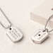 Cremation Jewelry for Men - Dog Tag Urn Necklace - Personalized Custom ...