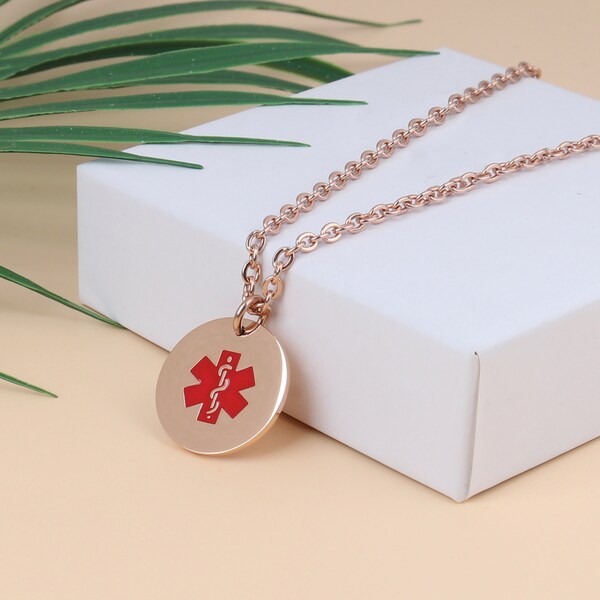 Medical Id Necklace - Etsy