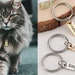 Cat Tag - Cat Name Tag - Hanging Tag - Custom Tiny Cat Tag - Mini Cat ...