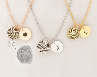 Fingerprint Memorial Jewelry | Etsy