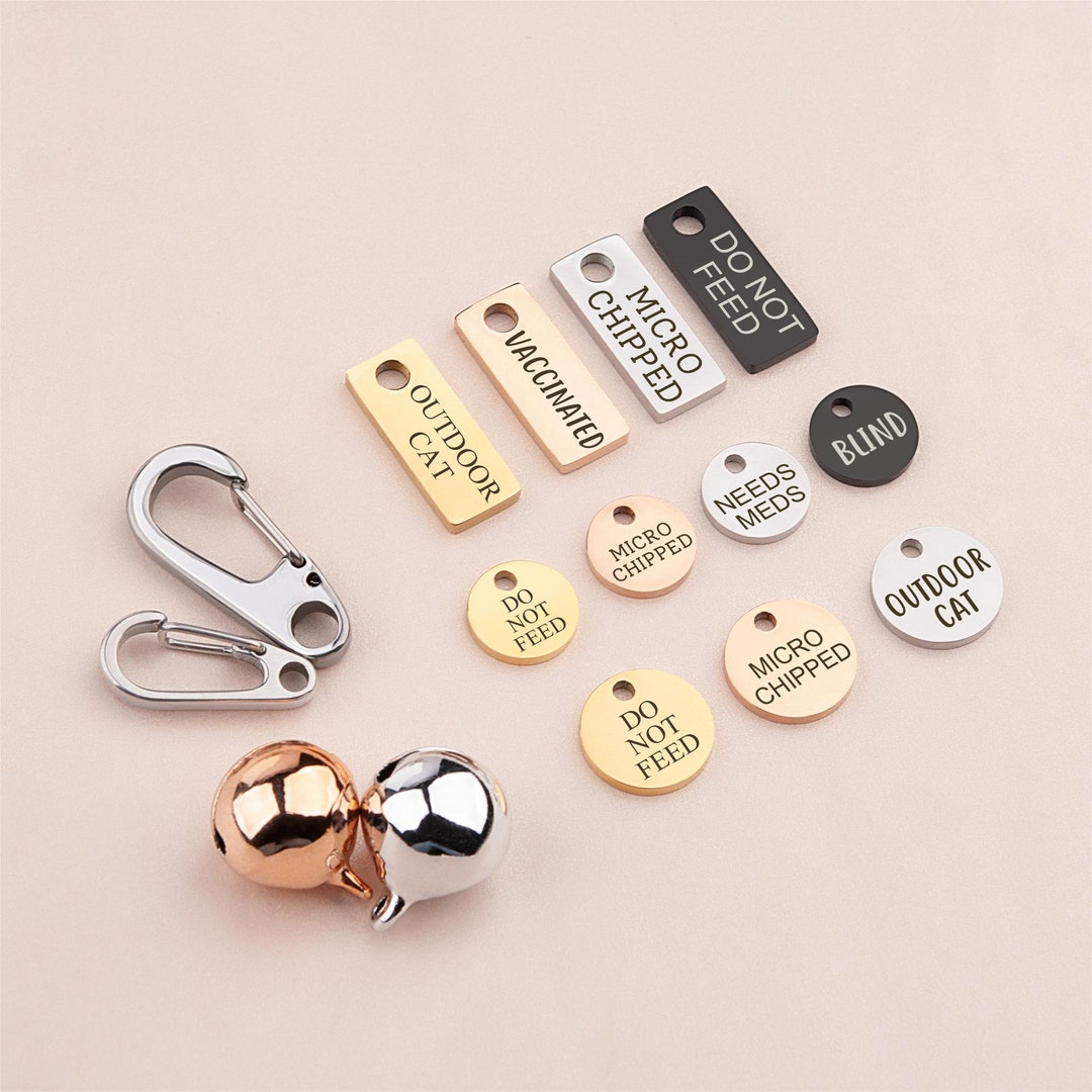 Add on Pet Tag - Teeny Tiny Tag - Dog Tag for Puppy Tag - Pet ID Tag ...