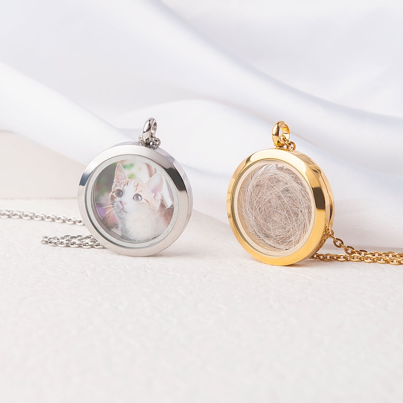 Pet Memorial Gift Custom Photo Memorial Locket Necklace - Etsy
