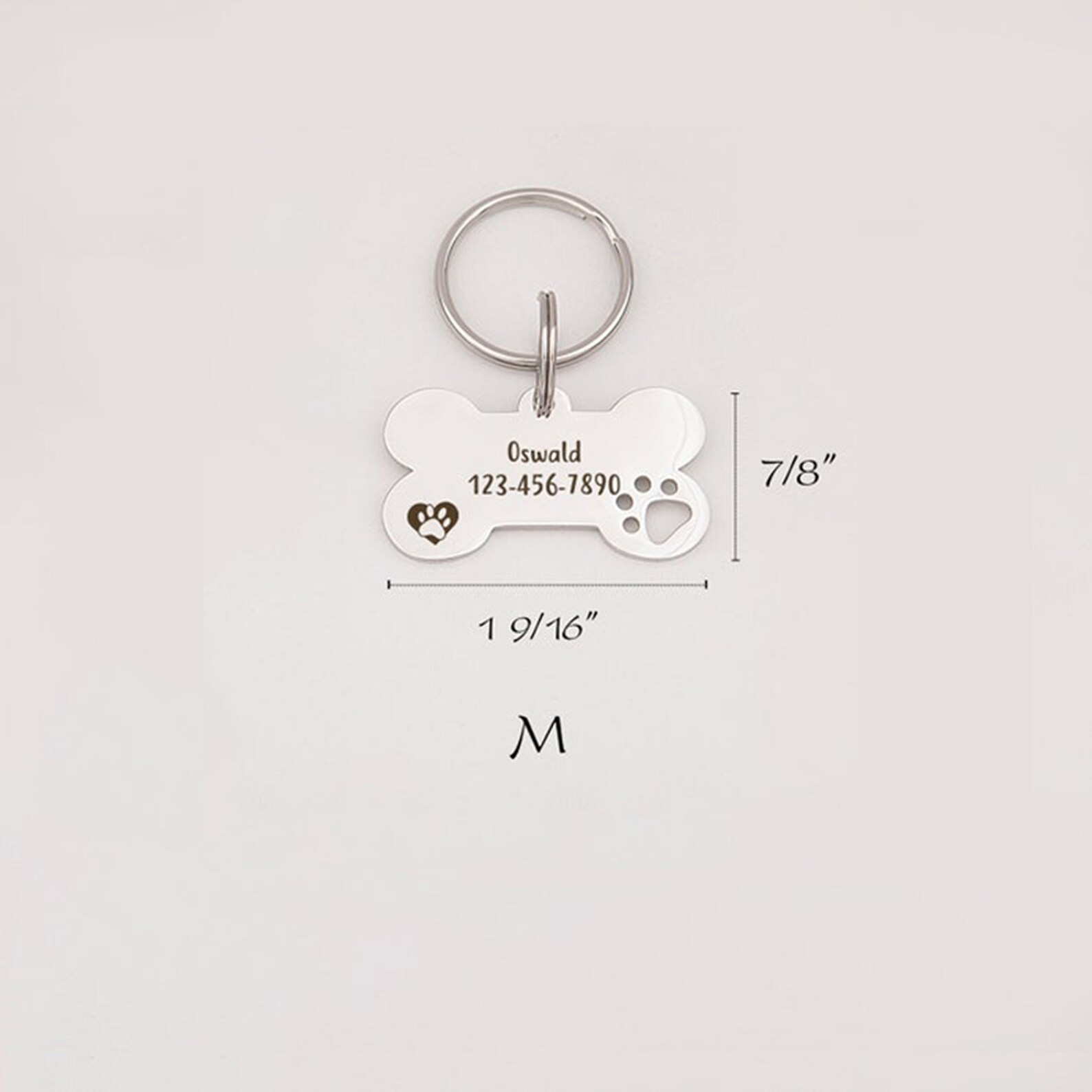 Dog Tag Dog Tags for Dogs Personalized Bone Shaped Dog Tag - Etsy