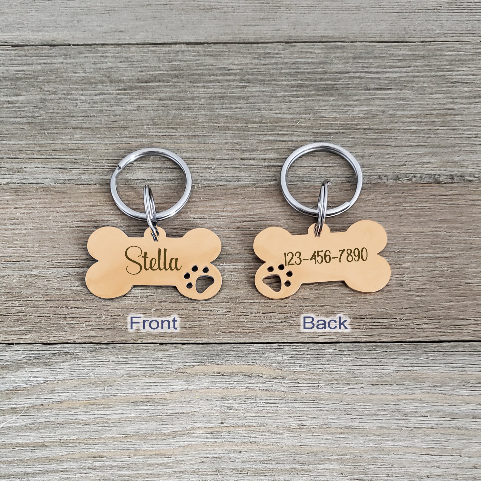 Dog Tag Dog Tags for Dogs Personalized Bone Shaped Dog Tag - Etsy