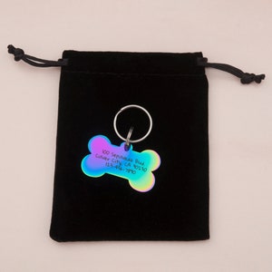 Dog Tag Bone Shape Dog Tags Dog Name Tag Custom Engraved Pet Tag Dog Id ...