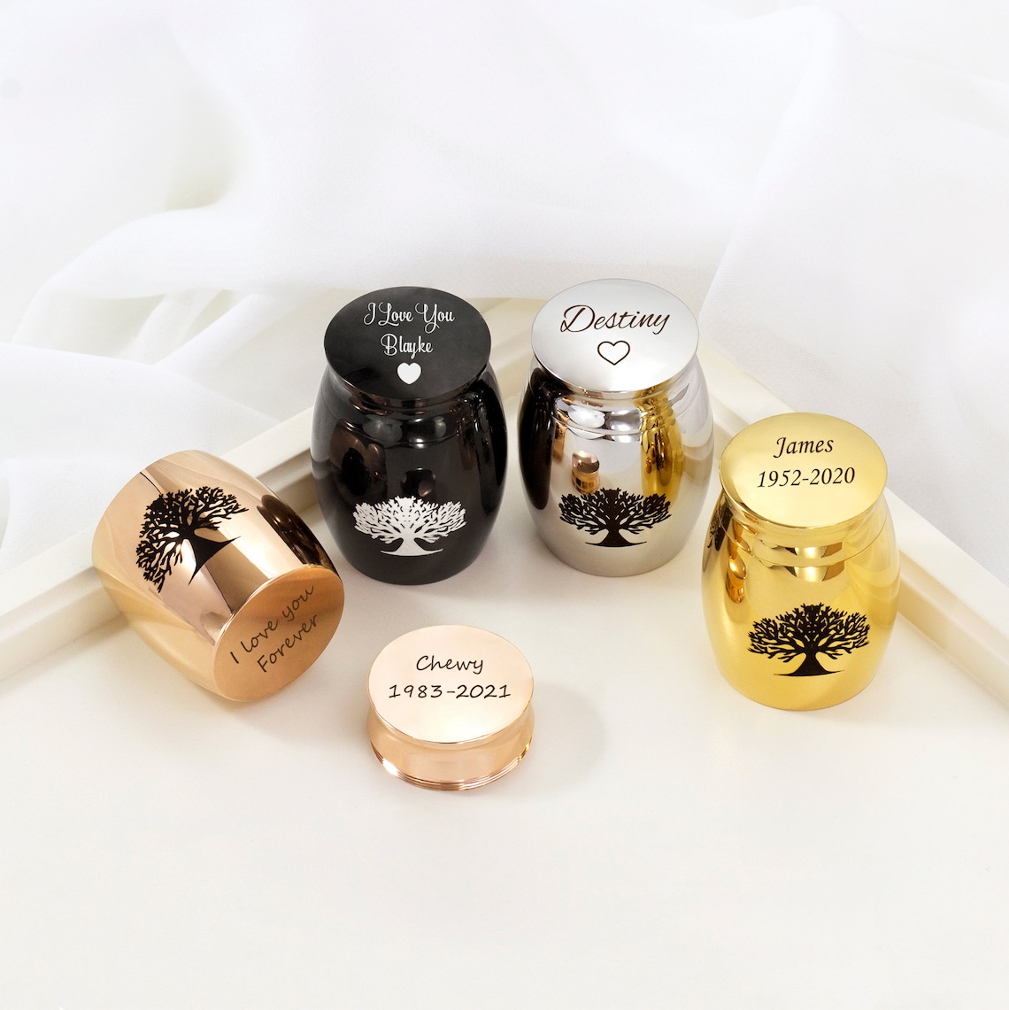 Personalized Mini Urn Tree of Life Cremation Urn Funeral - Etsy